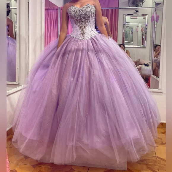 Dresses | This Is A Purple Quinceanera Dress With Cape | Poshmark